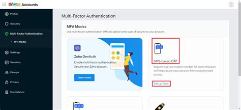How To Create Mfa Multi Factor Authentication In Zoho Mail