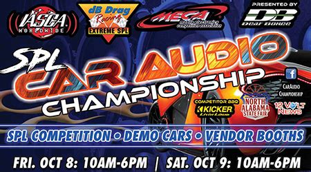 Spl Car Audio Championship Set For Oct 8 And 9 In Muscle Shoals Al