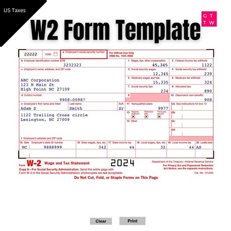 w 2 form 2025 free printable printable form free