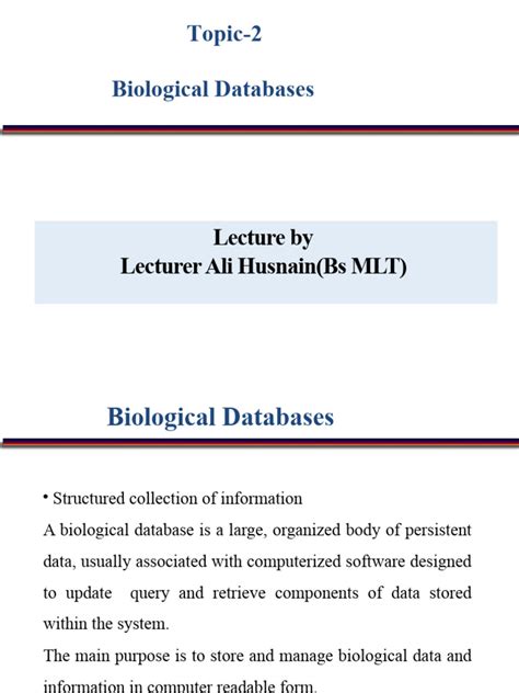 Biological Databases Pdf