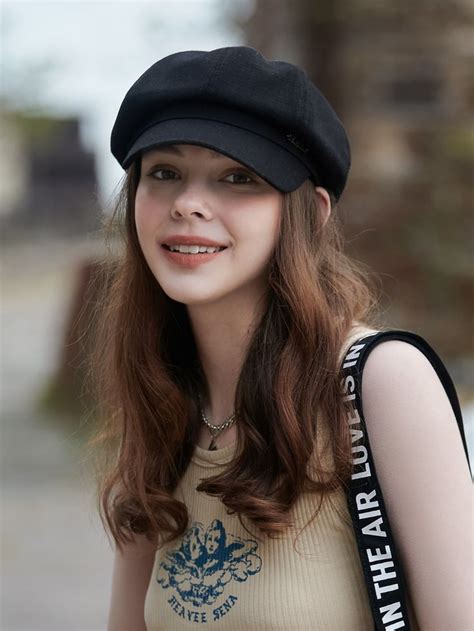 Solid Baker Boy Cap Baker Boy Cap Baker Boy Hat Outfit Outfits With