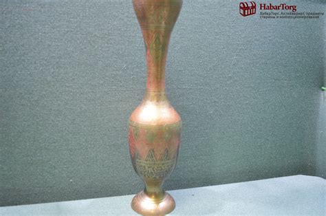 Купить Ваза латунная. Цветной растительный узор. Индия времен СССР. в ...