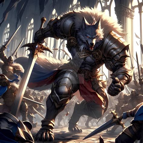 Medieval Warrior Anthro Wolf By Musclefurrybara On Deviantart