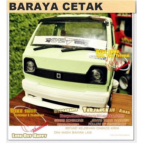 Jual Bumper Depan Wpl D12 Drift 3d Print Modif Bamper V2 Mr Vein Cetak