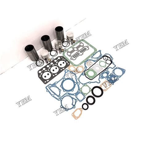 K3e Idi Overhaul Kit With Gasket Set For Mitsubishi 3 Cylinder Diesel
