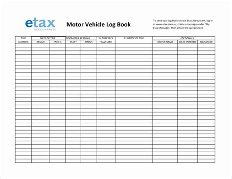 Driver Log Book Auditing Spreadsheet Within Prospect Tracking
