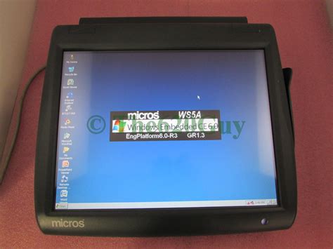 Micros Ws5a Workstation 5a 400814 101 15” Tft Touch Screen Point Of Sale Pos