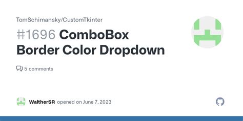 Combobox Border Color Dropdown · Issue 1696 · Tomschimansky