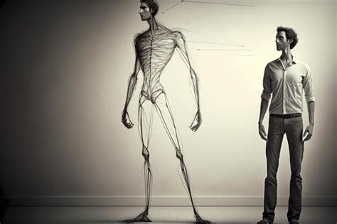 Premium Ai Image Neural System Male Perspective Illustration