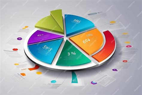 Premium Photo Data Analytics Statistics Pie Chart Abstract Background