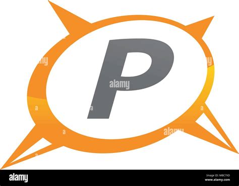 Compass Guide Solution Letter P Stock Vector Image And Art Alamy