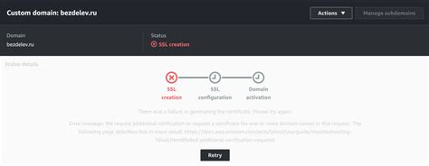 unable to link custom domain · issue 2975 · aws amplify amplify
