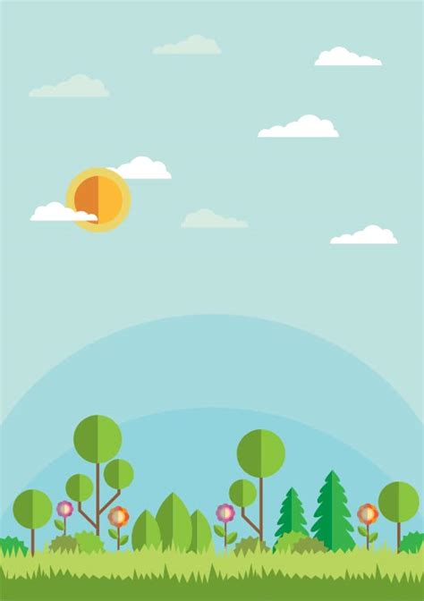 Forest Flat Design Colors 17812 Flat Design Poster Flat Design