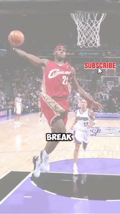 Lebron James First Dunk Of His Career🔥 Youtube