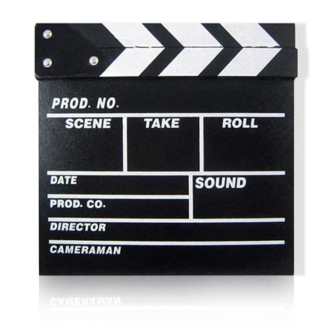 Film Clapper Utklipp Movie Film Clap Board Hollywood Clapper Board