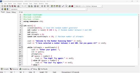 Shoaib Ahmed On Linkedin Programming C Muet Numberguessinggame Coding