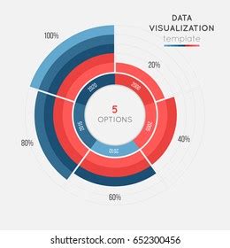 Vector Circle Chart Infographic Template Data Stock Vector Royalty