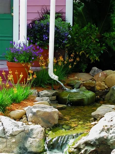18 Creative Downspout Landscaping Inspirations