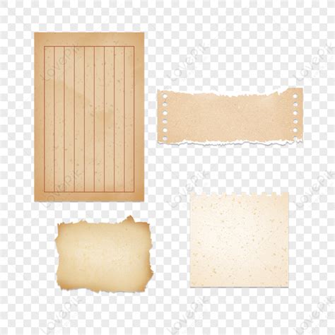 레이블 편지지 복고풍 스크랩북 찢어진 종이 일러스트 메모지 찢어진 종이레트로조직 Png 일러스트 무료 다운로드 Lovepik