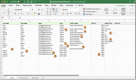 Aspire Bulk Import Error Examples
