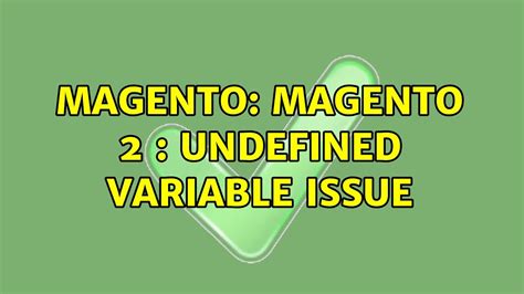 magento magento 2 undefined variable issue youtube