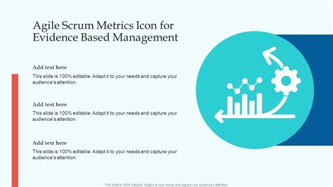 Agile Scrum Metrics Icon For Evidence Based Management Ppt Template