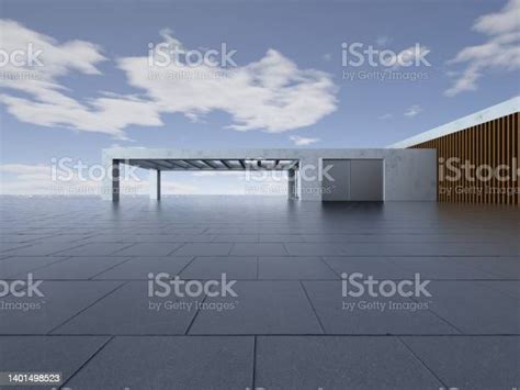 빈 콘크리트 바닥 자동차 프리젠 테이션과 미래 건축 배경의 3d 렌더링 주차 활동에 대한 스톡 사진 및 기타 이미지 주차