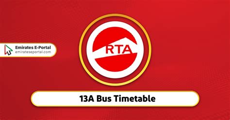 13a Bus Timetable Routes Stops And Frequency Emirates E Portal