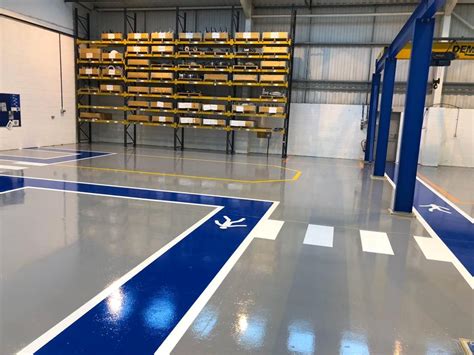 Flooring Demarcation And Stenciling Floor Demarcation Impact Flooring