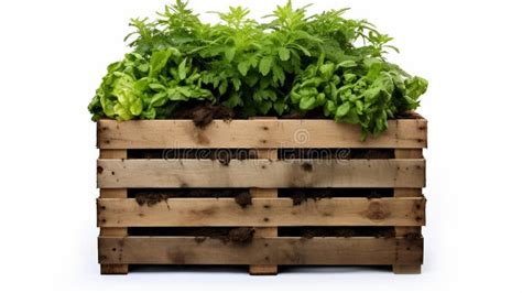 Sustainable Architecture Wooden Pallet Compost Bin With Herbs And