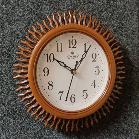 Novera Nq 201 Sun Design Analog Wall Clock Size 245x245mm At Rs 70