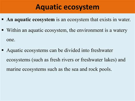 Ecosystem Structure And Types Ecosystem Pdf