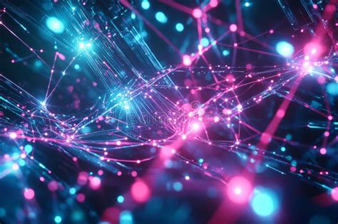 A Futuristic Ai Powered Quantum Matrix Composed Of Glowing Cybernetic