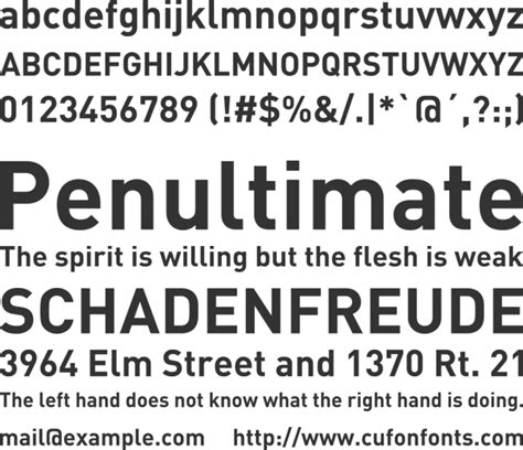 Din Bold Font