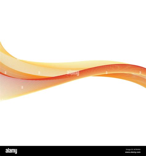 Abstract Smooth Color Wave Vector Curve Flow Motion Illustration Stock