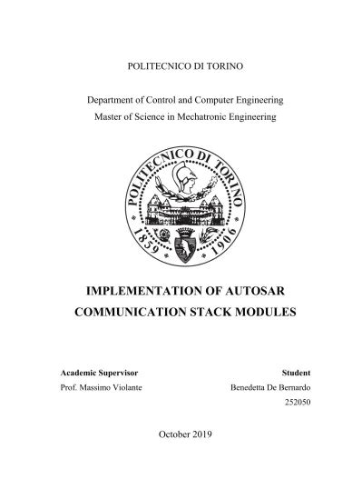 Sae J1939 Can I Nterface Implementation Of Autosar Communication Sae J1939 Can I Nterface Implementation Of Autosar Communication
