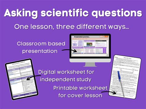 Asking Scientific Questions Lesson Bundle Teaching Resources