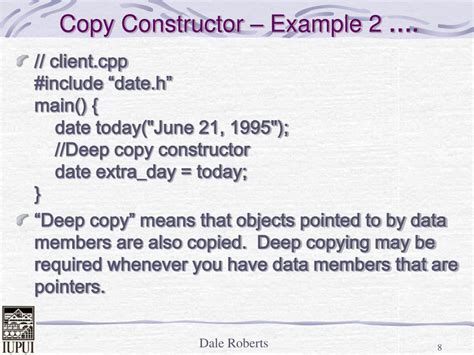 PPT Classes Copy Constructors PowerPoint Presentation Free Download ID