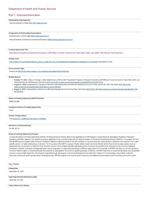 Department Of Health And Human Services Nih Pdf