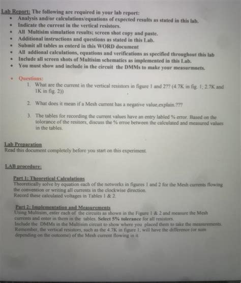 Solved EET Electric Circuits I Lab LAB Loop Chegg Com