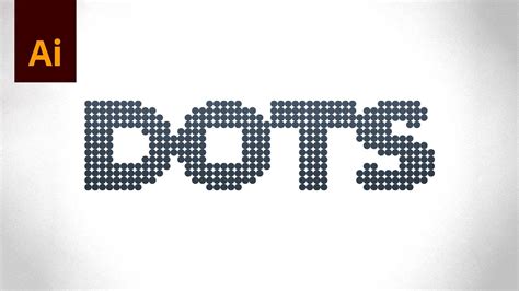 Dotted Text Effect In Illustrator Illustrator Tips And Tricks Youtube