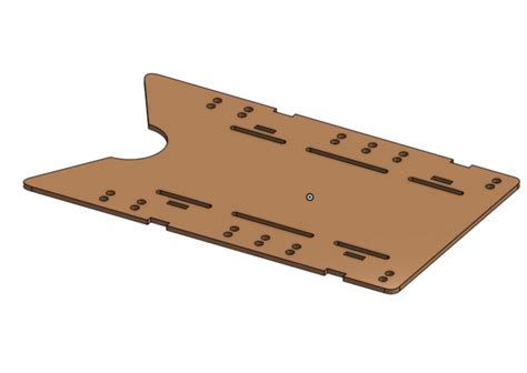 Stl File Dxf Simple Chassis Arduino For Ping Pong Futball・model To