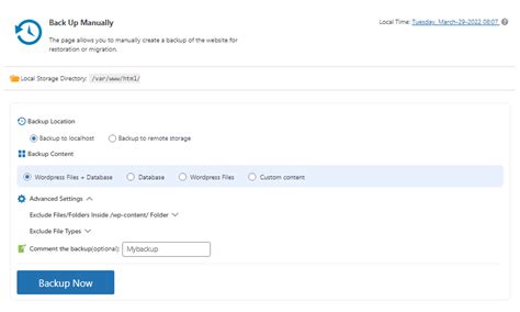 WordPress Backup And Migration Plugin WPvivid