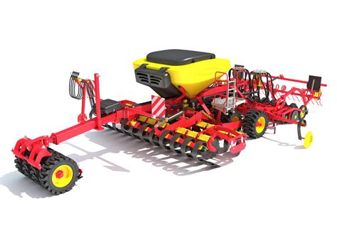 Seeder Planter Machine 3d Model Download Trailer On Seeder Planter Machine 3d Model Download Trailer On