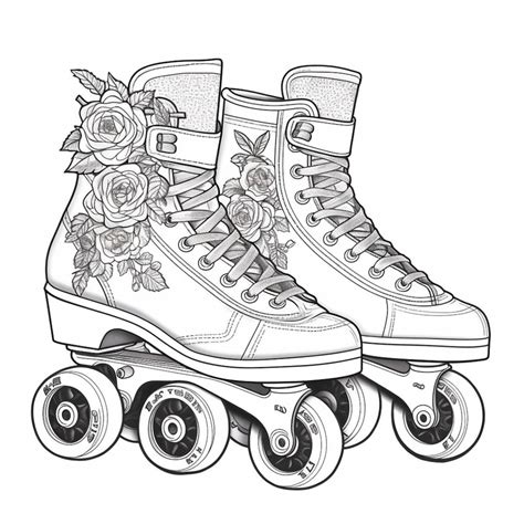 Rollschuh Vorlage Zum Ausdrucken Rollschuh Bilder Kostenloser