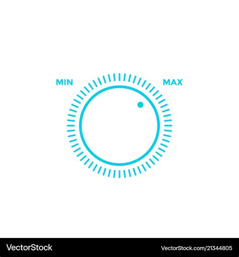 Control Knob Regulator Icon Royalty Free Vector Image