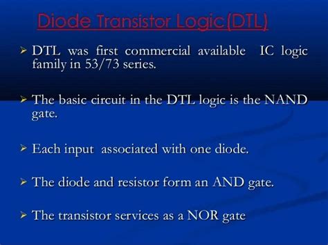 ☑ Diode Transistor Logic Dtl Circuit