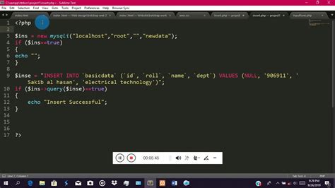 Insert Data Into SQL Data Base With HTML Form YouTube