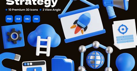 Strategy 3d Icon Objects Ft 3dicon And Folder Envato