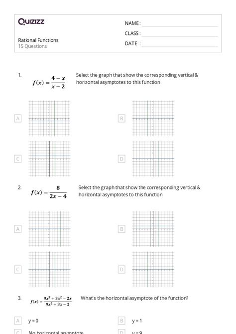 50 Functions Worksheets For 10th Grade On Quizizz Free And Printable